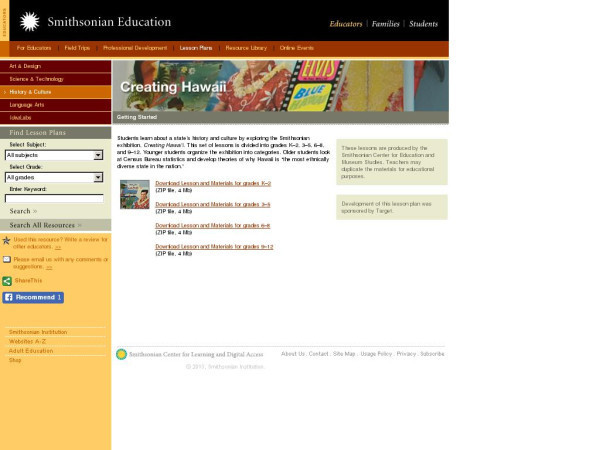 Resources :: Creating Hawaii | Smithsonian Learning Lab