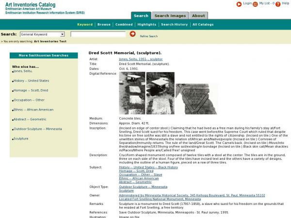 Resources :: Dred Scott Memorial, (sculpture) | Smithsonian Learning Lab