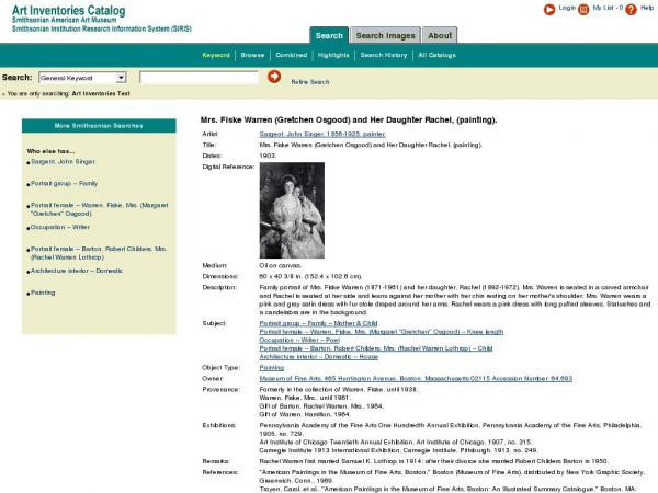 Resources :: Mrs. Fiske Warren (Gretchen Osgood) and Her Daughter ...
