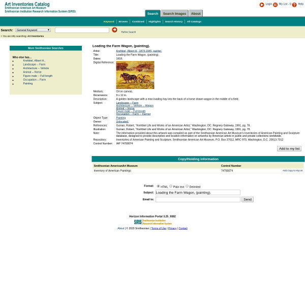 Resources :: Loading the Farm Wagon, (painting) | Smithsonian Learning Lab