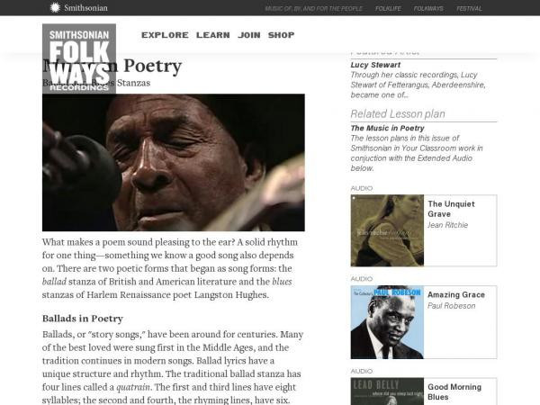 Resources :: The Music in Poetry: Ballad and Blues Stanzas ...