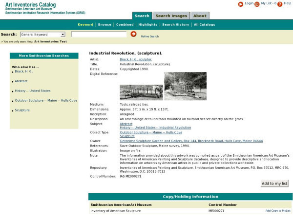 Resources :: Industrial Revolution, (sculpture) | Smithsonian Learning Lab
