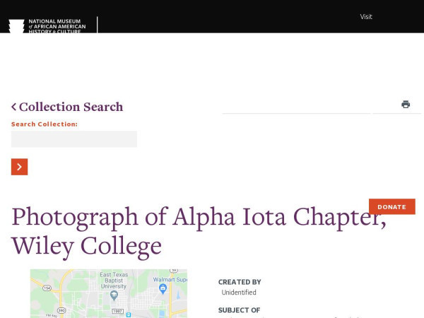 Resources :: Photograph of Alpha Iota Chapter, Wiley College ...