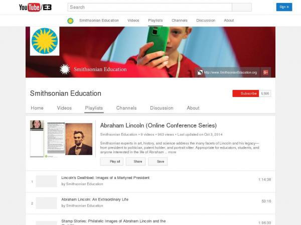 Resources :: Smithsonian Education Online Conference: Abraham Lincoln ...