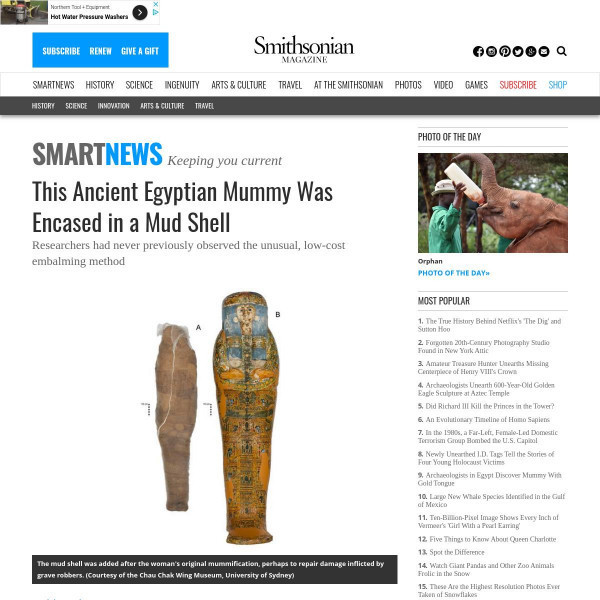 Resources :: This Ancient Egyptian Mummy Was Encased in a Mud Shell ...