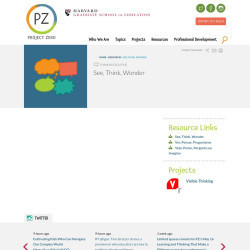 Resources :: See/Think/Wonder: Project Zero Visible Thinking Routine ...