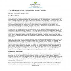 Collections :: The Unangax̂ (Aleut) People and Their Culture ...